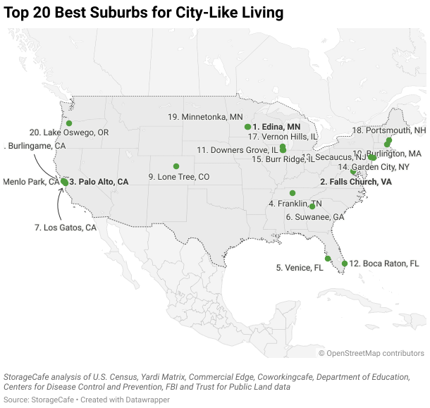 The Best of Both Worlds: Top 20 City-Like Suburbs - BAM