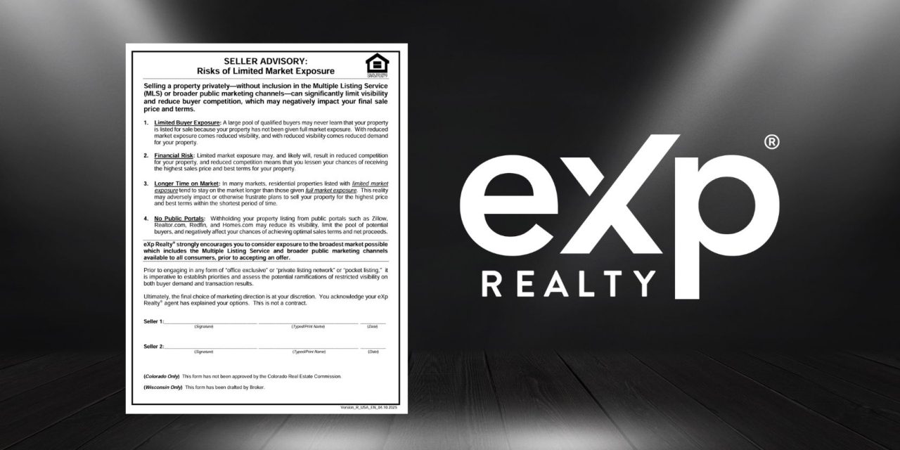 eXp Realty Launches Open-Source Seller Advisory Form - BAM