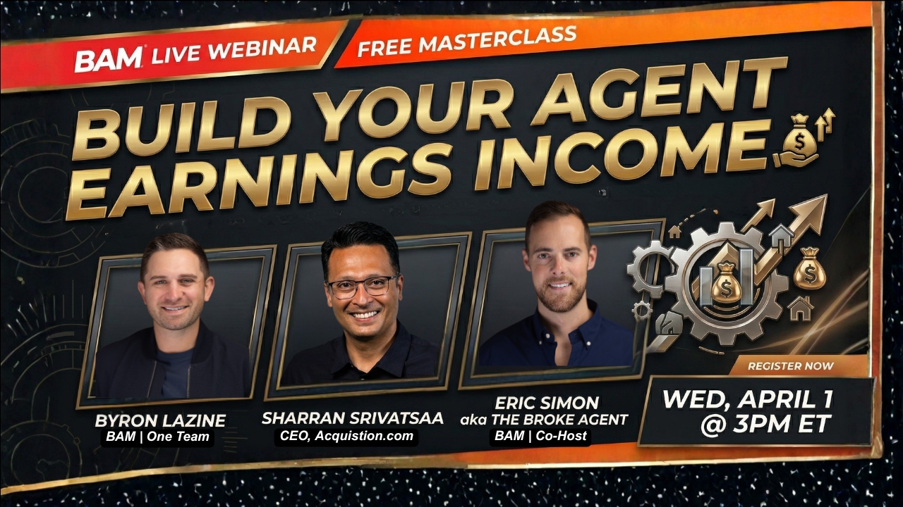 Build Your Agent Earnings Income - BAM